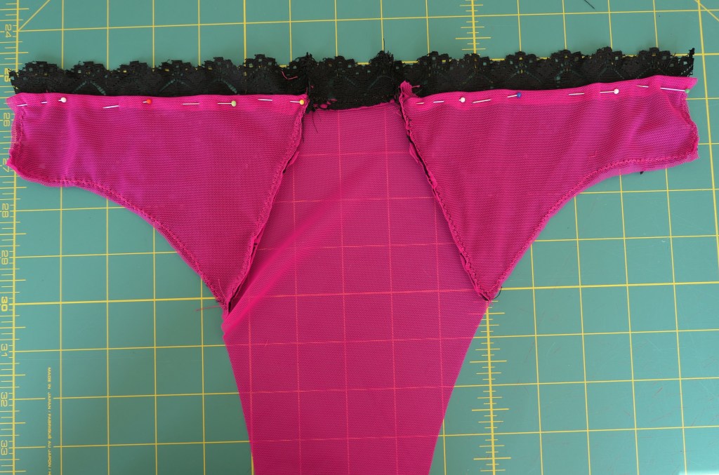 Black and Pink Lace Bra and Panties – Bra from Pin-up Girls Patterns ...